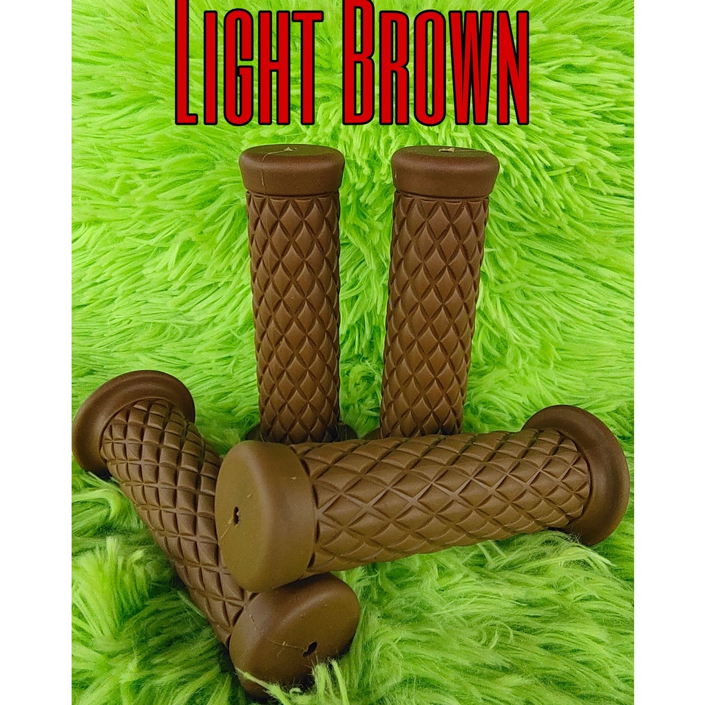 Universal Vintage Handle Grips (Light Brown) | Shopee Philippines