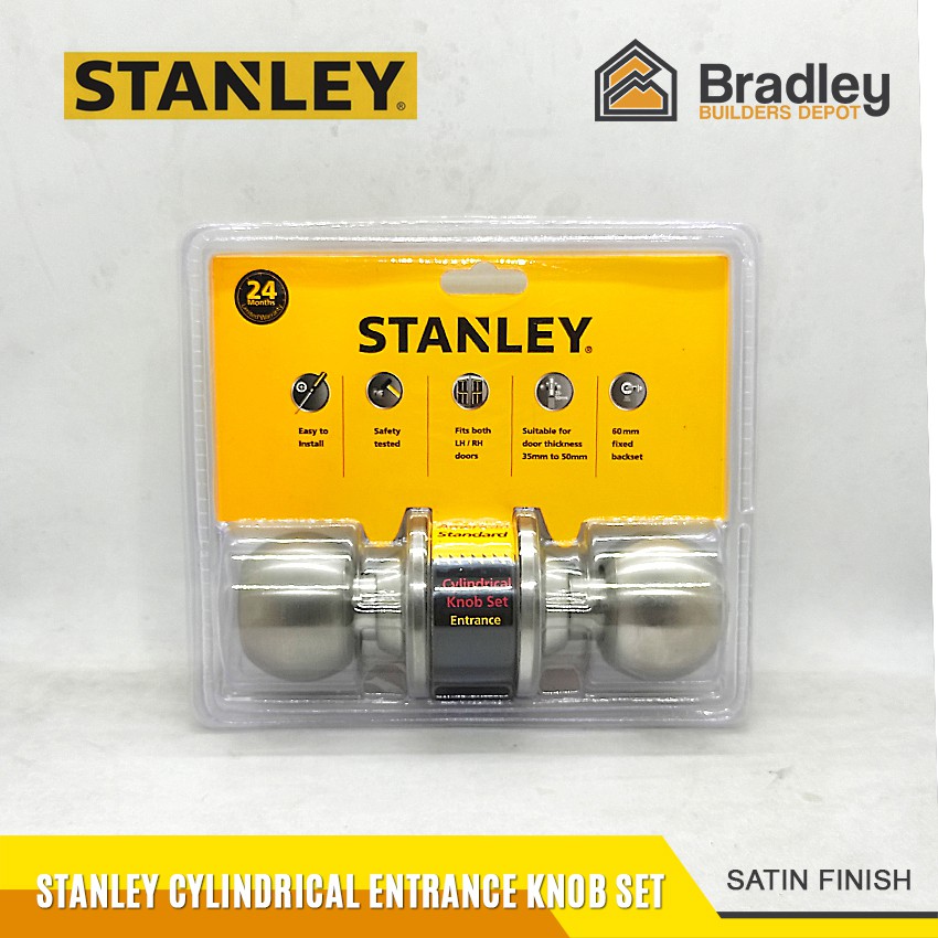 Stanley Cylindrical Entrance Knob Set ( Lockset ) | Shopee Philippines