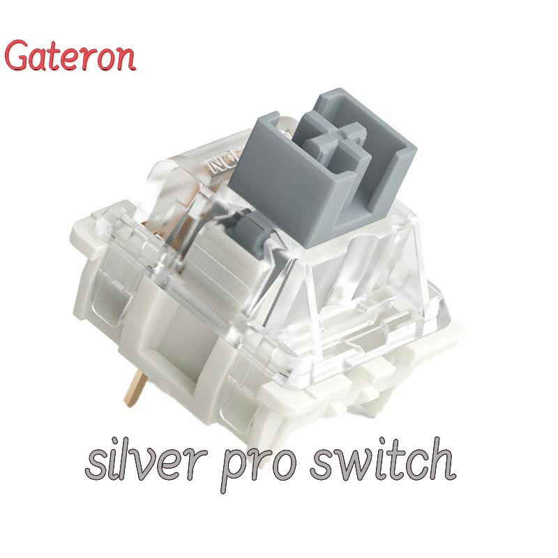 Gateron Silver Switches Pro Linear Mechanical Keyboard Switch 3 Pin Two ...