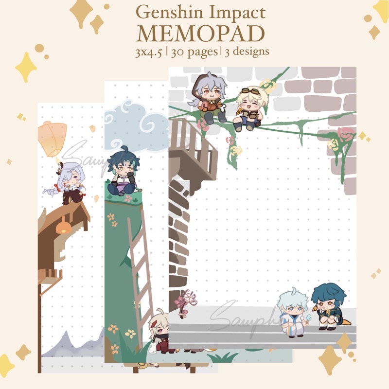 Genshin Impact Notepads | Shopee Philippines