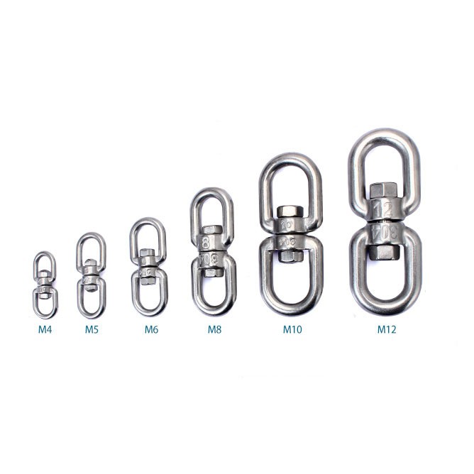 Stainless Steel Double Ended-Swivel Eye Swivel Lifting 6mm-10mm ...