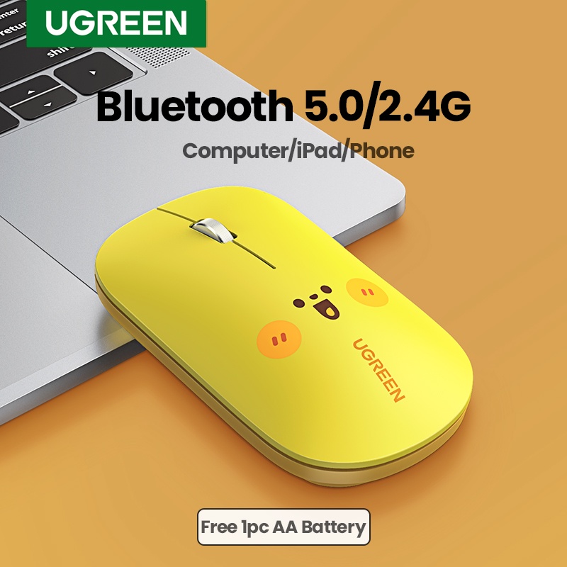 UGREEN Mouse 2.4G Wireless Bluetooth Dual Mode Silent Mouse 4000 DPI ...