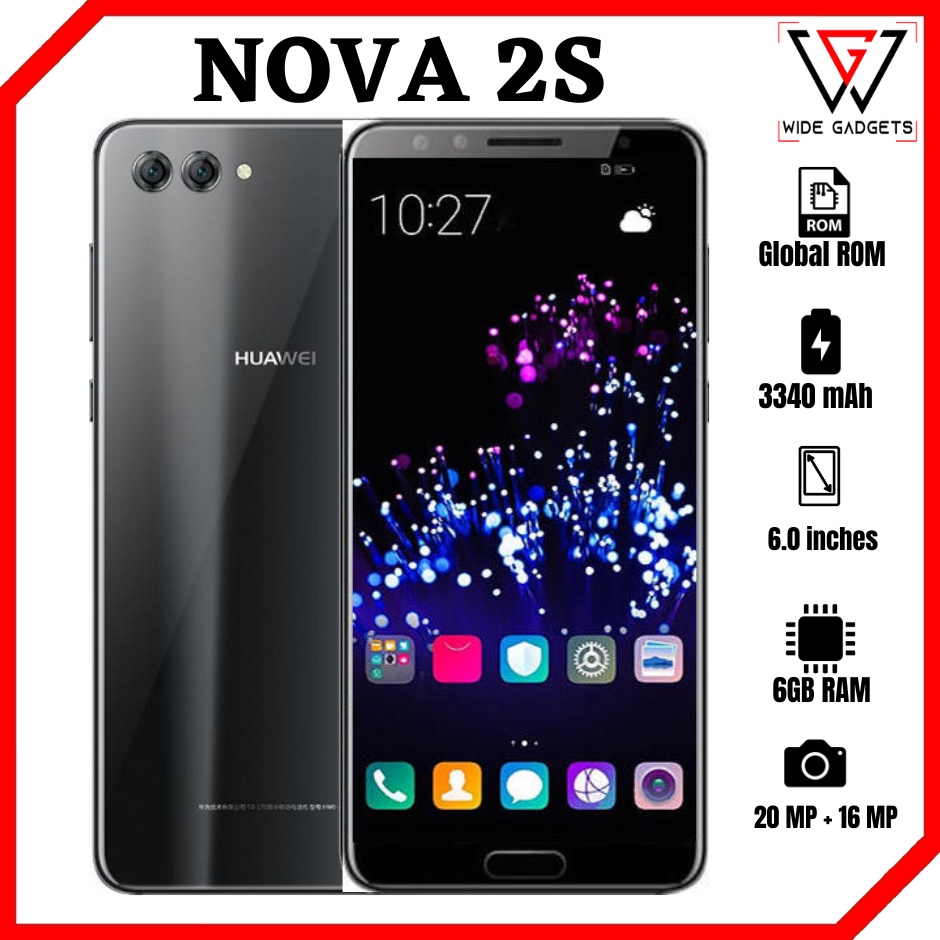 Huawei Nova 2s with Google System 6GB RAM + 128GB ROM / 6.0" Fullscreen ...