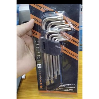 9-Piece Torx Allen Wrench Set -Flower Type | Shopee Philippines