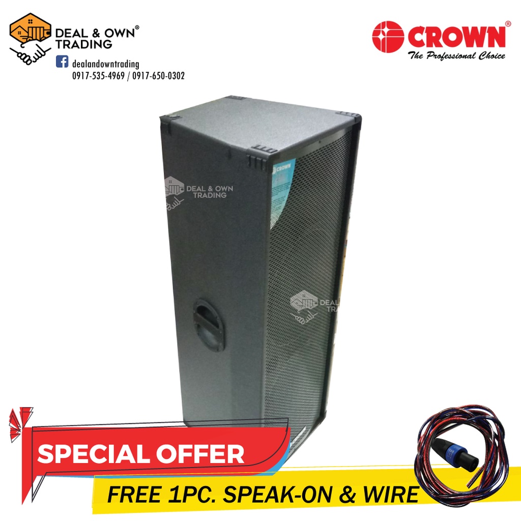 Crown BF-1508PA 15" 800W 2 Way Full Range Speaker (1PC) | Shopee Philippines