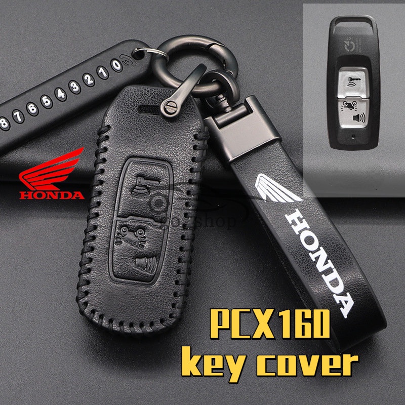 HONDA Pcx 160 Remote Key leather Case Cover Pcx 160 ADV160 ADV150 ADV ...