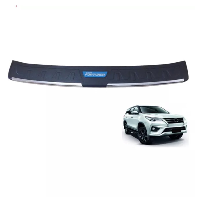 Toyota Fortuner 2016-2020 Rear Bumper Stepsil (Black with Chrome ...