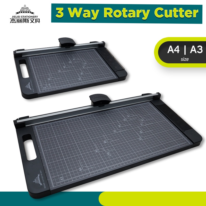 3Way Rotary Cutter A4 | A3 Size Sliding Cutter | Shopee Philippines