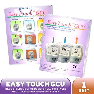 Easy Touch GCU Glucose Meter (3 in 1) Glucose, Cholesterol, Uric Acid ...