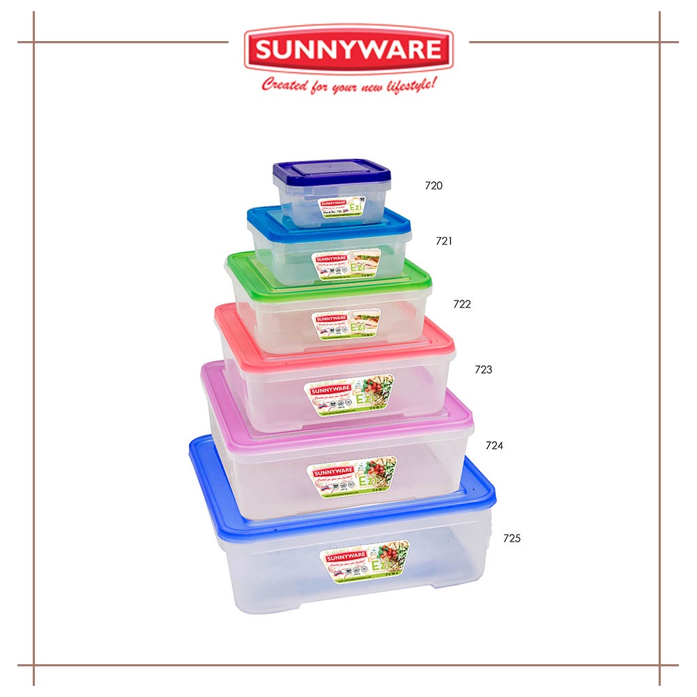 Sunnyware Food Keeper Set - 6 pc set EZI Food Saver 720 to 725 Storage ...