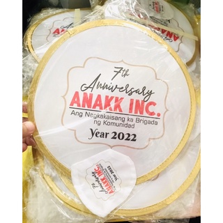 Personalized Foldable Fan/Sublimation Round Fan Colored Lining | Shopee ...