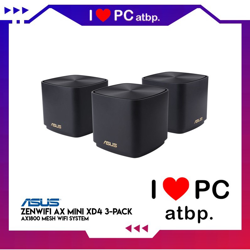 ASUS ZenWiFi AX Mini XD4 3-Pack AX1800 Whole Home Mesh Wifi System ...