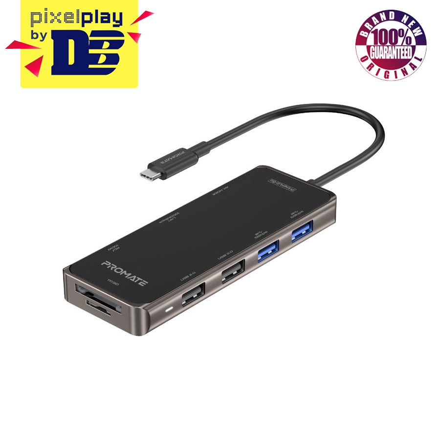 PROMATE Primehub-Go Compact Multiport USB-C Hub WitH 100W Power ...