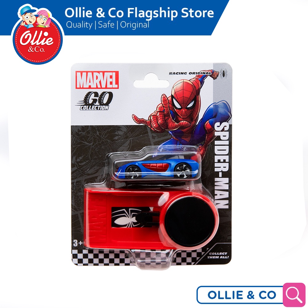 Marvel Go Collection Racing Launcher Playset with Vehicle Spider-Man ...