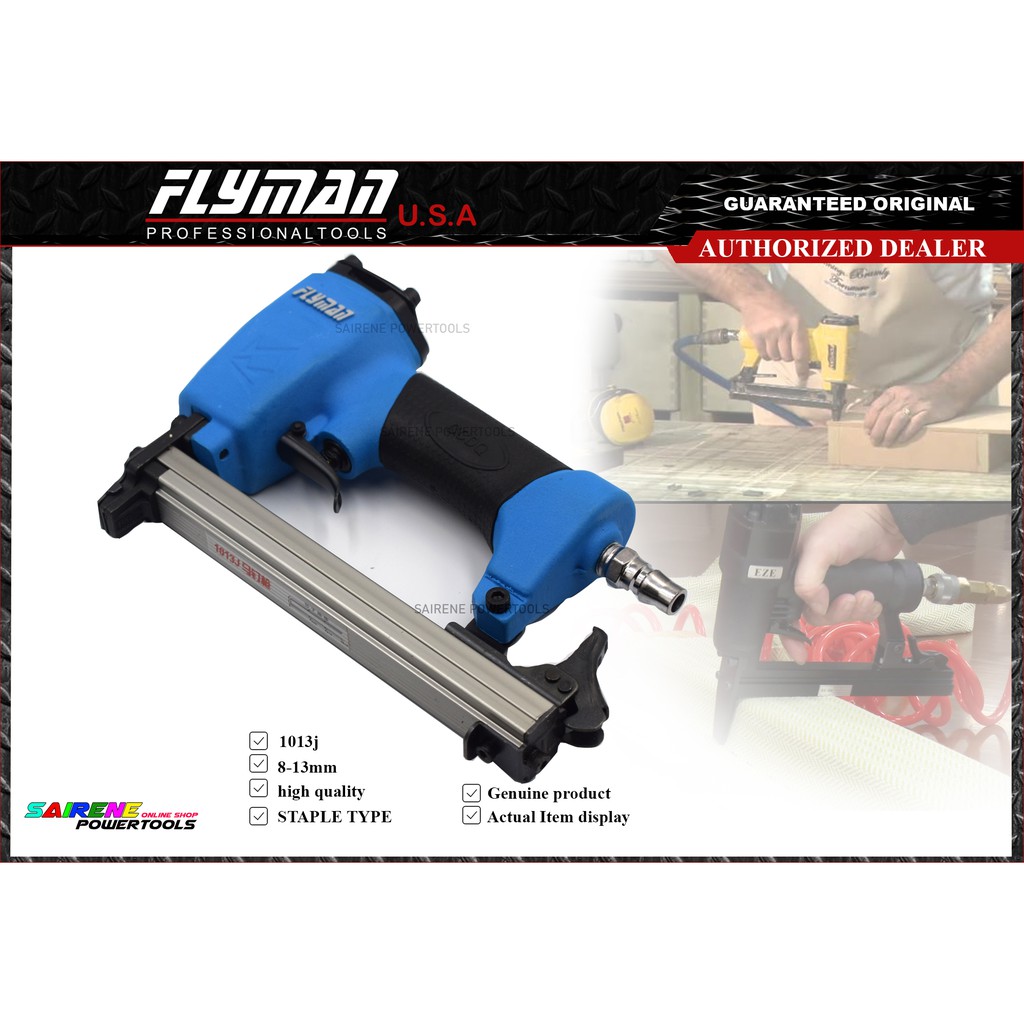 ORIGINAL FLYMAN USA PNEUMATIC Air Tacker 1013JB (STAPLER) | Shopee ...