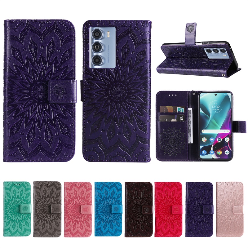 For Motorola Moto G71 G51 G200 5G G41 G31 Edge S30 X30 Casing PU Leather Wallet Flip Case Soft ...