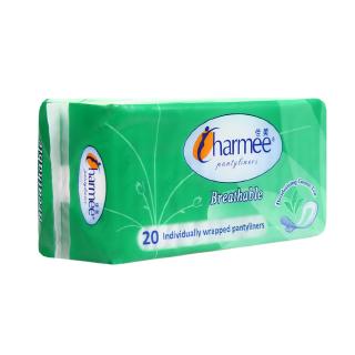 Charmee Feminine Pack Pantyliner Breathable Green Tea + Dry Net Heavy ...