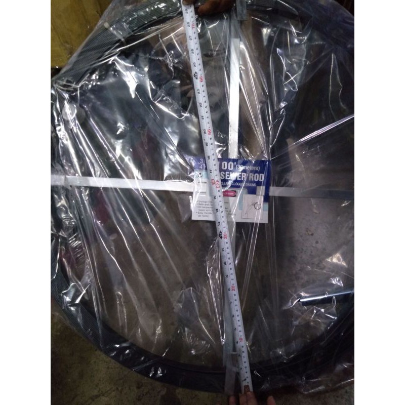 Flat Sewer Rod 3/4" x 1/8" x 100ft Blackhawk clear clogged drain pipe ...