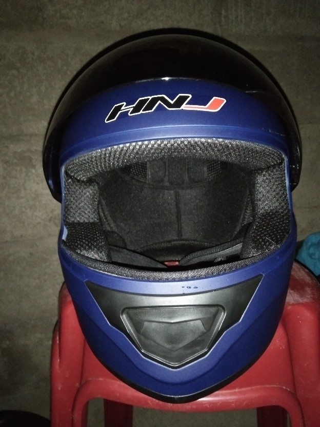 HNJ 855 Full Face Motorcycle Helmet Dark Smoke Visor Size Large ...