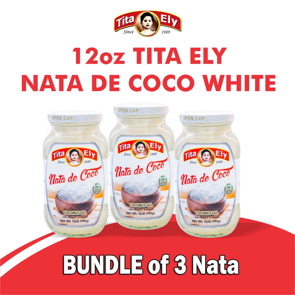 Nata de coco White 12oz Promo Pack | Shopee Philippines