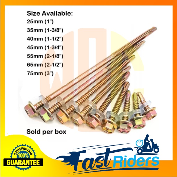 PER MOTHER BOX --- BRASS TEX SCREW FOR WOOD AND METAL/TEX SCREW FREE ...
