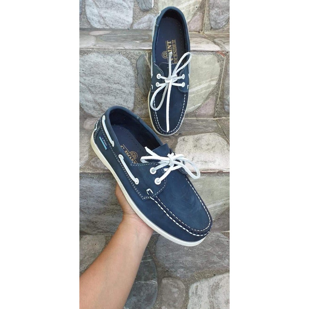 C Point Men's Top Sider Blue Nubuck | Shopee Philippines