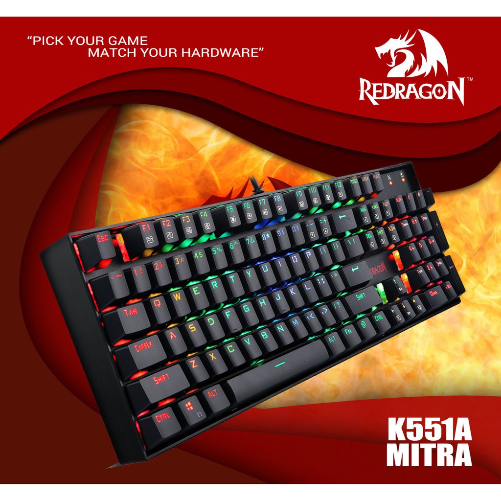 Redragon K551 MITRA RGB Mechanical Gaming keyboard presyo ₱2,080