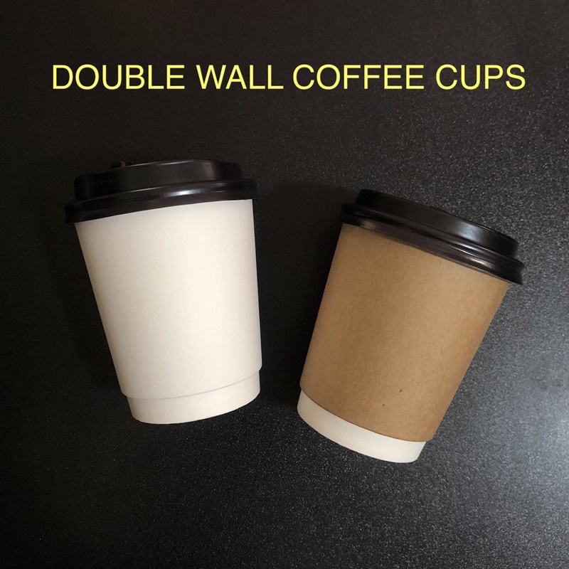 50 PIECES // 8oz, 12oz, 16oz COFFEE CUPS with Lid | Shopee Philippines