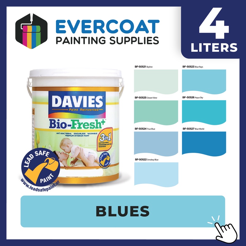 Davies Paints BioFresh 4-Liters (Blues) | Shopee Philippines