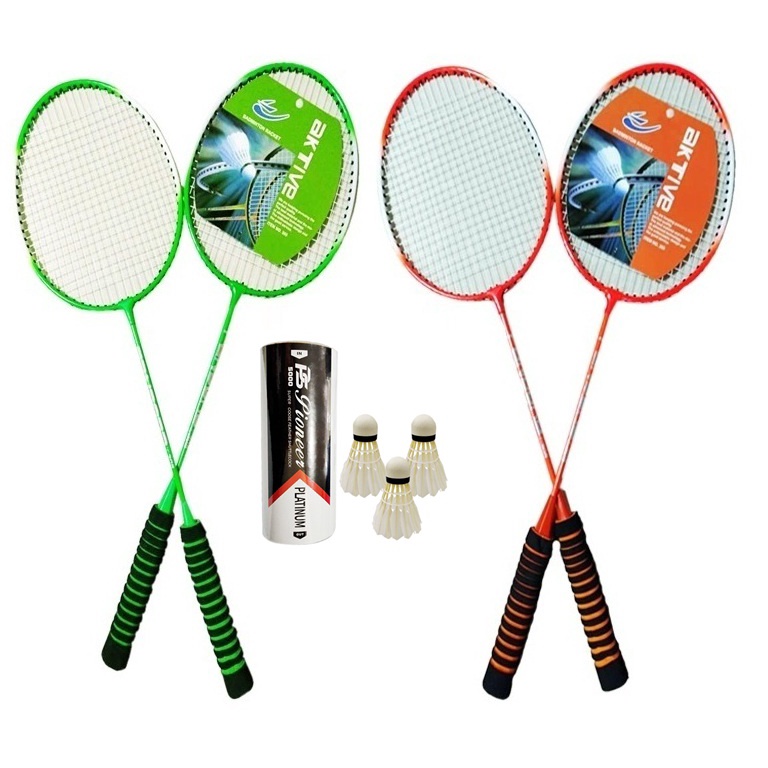 Aktive Badminton Racket Model 305 Assorted Colors with Free Pioneer ...