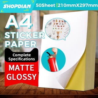 ITech Vinyl Sticker Waterproof Matte / Glossy / Transparent A4 20sheets ...