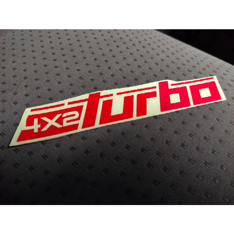 1 x car sticker 4x2 turbo reflective sticker | Shopee Philippines