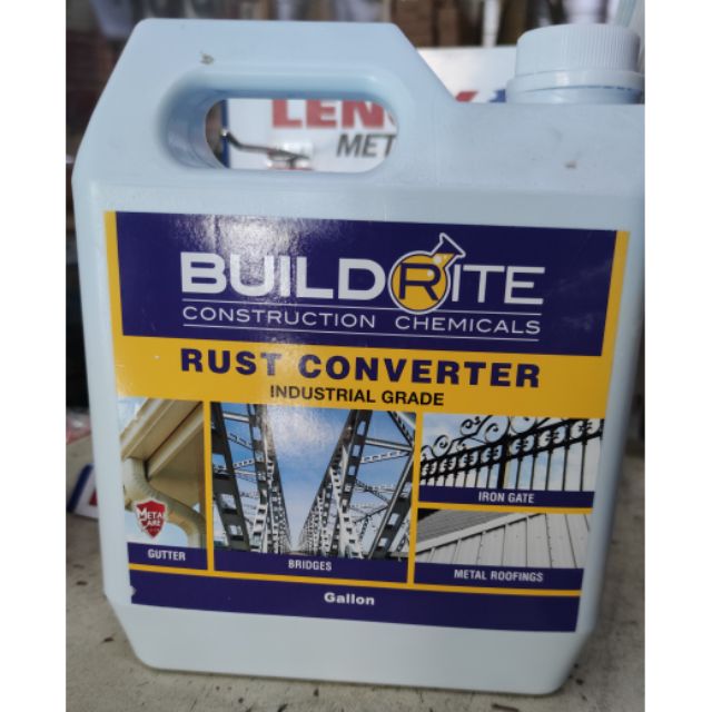 Buildrite Rust Converter Remover 4Liter (Alis Kalawang) Industrial ...