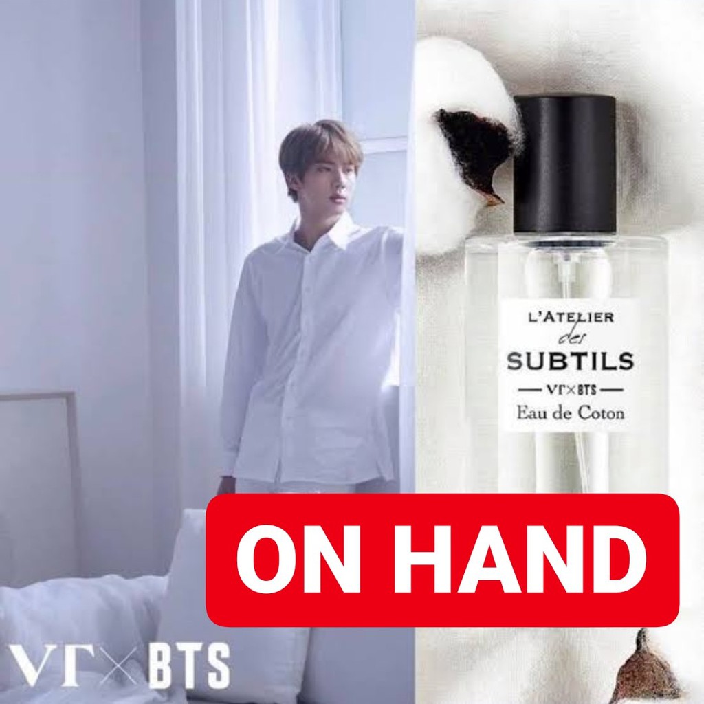 VT x BTS L'Atelier Des Subtils - Eau de Coton Jin - Perfume 50ml + 15 ...