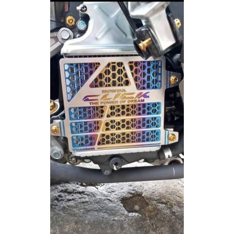 HONDA CLICK RADIATOR COVER (TITANIUM) | Shopee Philippines