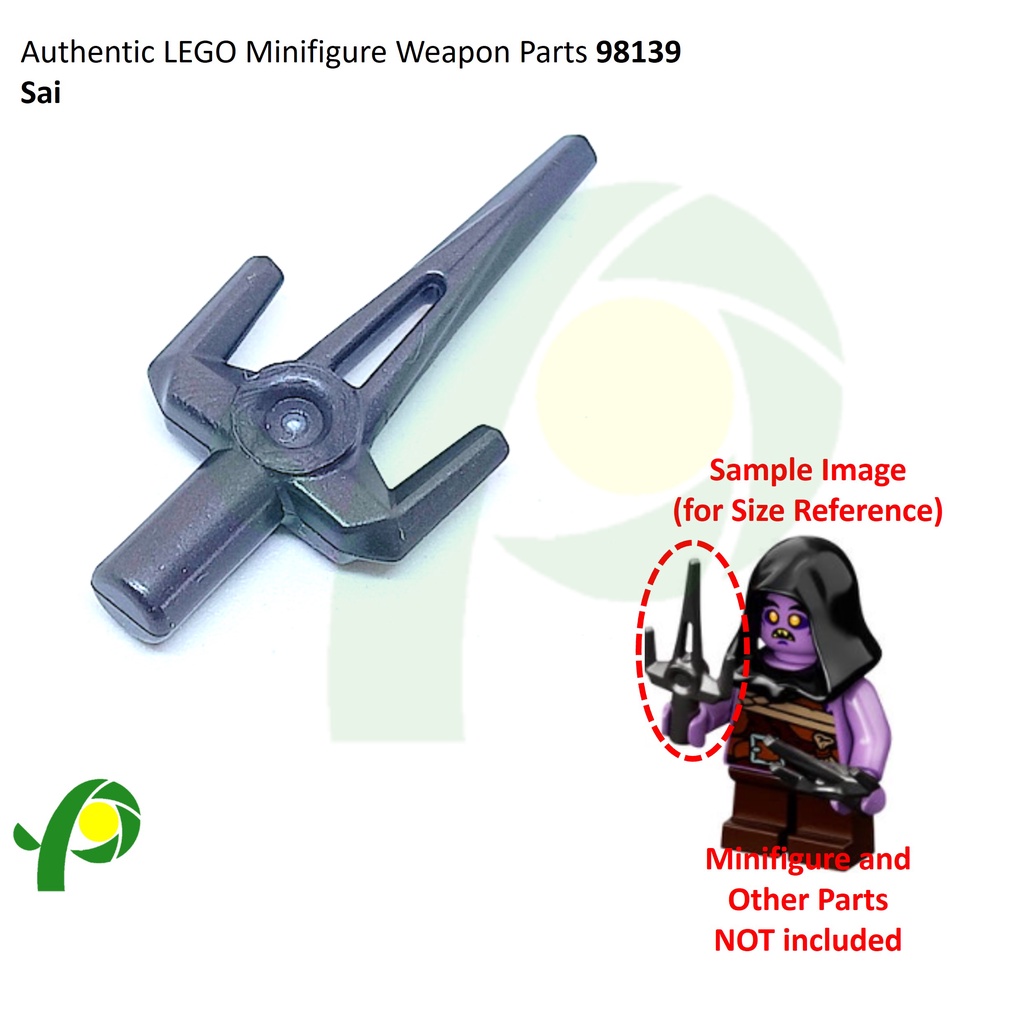 LEGO Minifigure Weapon Parts 98139 Sai | Shopee Philippines