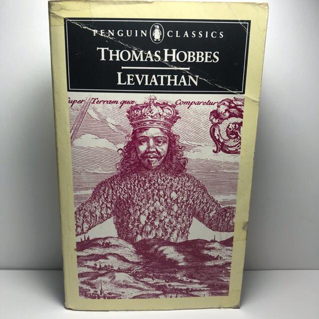 Thomas Hobbes Leviathan Book Cover