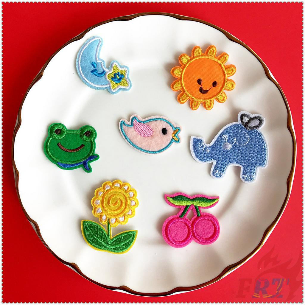 VSCO：Afternoon Garden Iron-on Patch 1Pc Sun / Sunflower / Bird / Moon / Frog / Elephant / Cherry ...