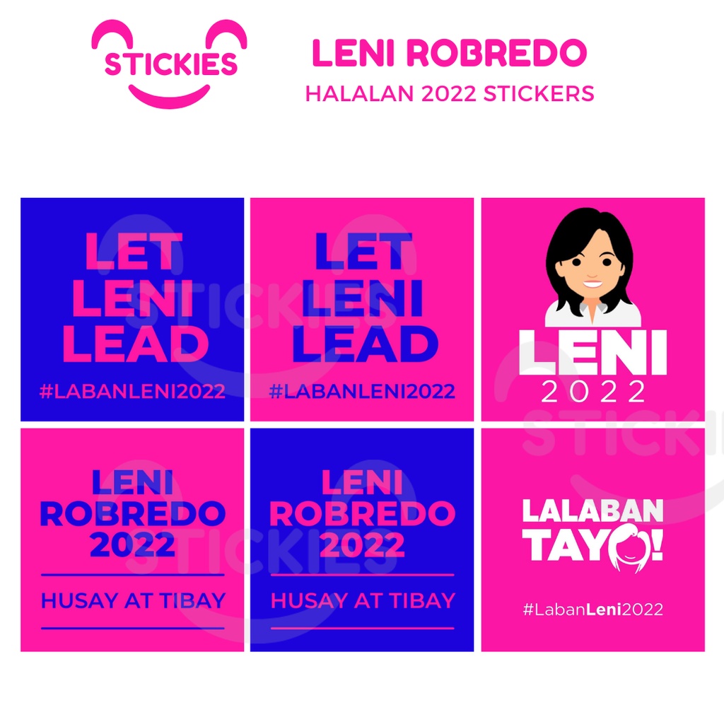 Leni Robredo Let Leni Lead Husay at Tibay Halalan 2022 Laminated ...