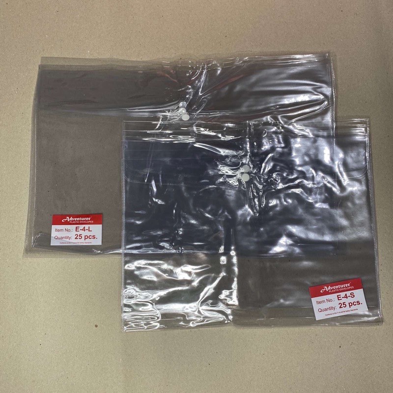 Lock Plastic Envelope Long & Short with snap lock Adventurer Plastic ...