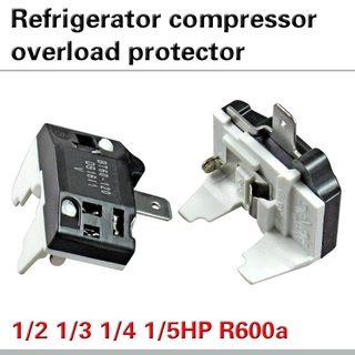 1pc 1/5HP Freezer Overload Protector Refrigerator Overheating Overload ...