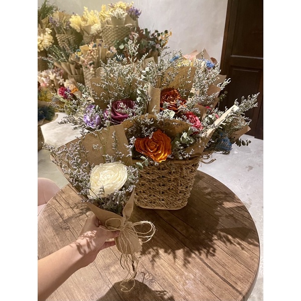 Fossilized Rose Bouquet (Single Rose) | Shopee Philippines