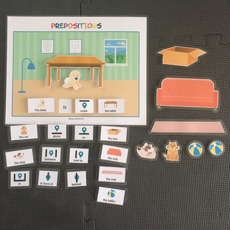 English Activity for Preschool and Kindergarten - Prepositions | BeeCost