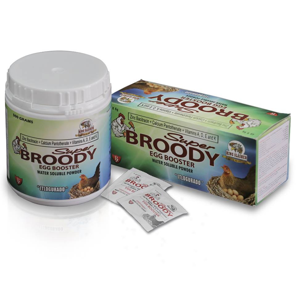 King Slasher Super Broody 6g x 48 sachet Egg Booster for Gamefowl ...