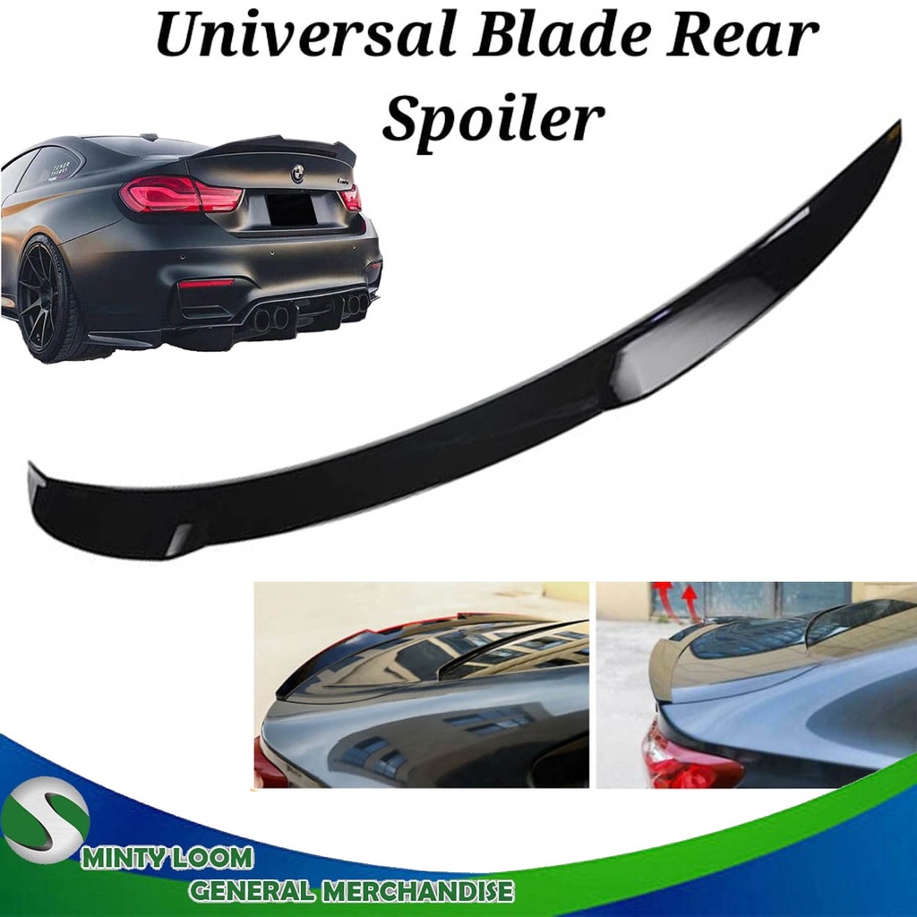 Universal Rear Spoiler Rear Wing Lip Trunk Spoiler Rear Wing rubber ...