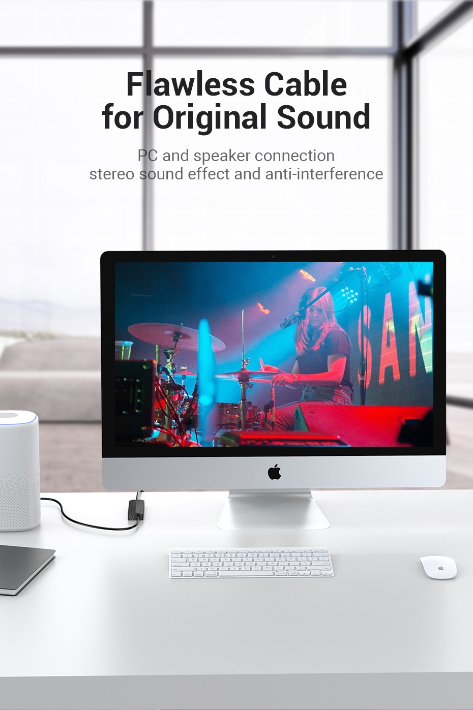 Vention USB 3.0 Hub 3 USB Ports Sound Card with 3.5mm Po&Mic 5Gbps High ...