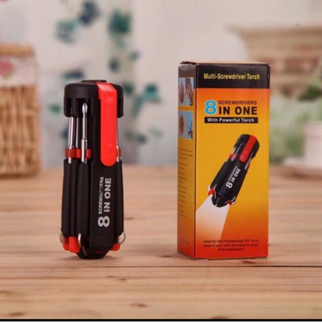 8 in 1 Multi-Screwdriver With Power Torch - UniTop