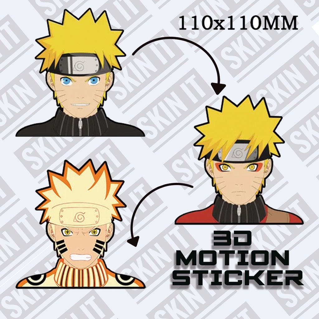 3D Motion Sticker Peeker Naruto | Shopee Philippines