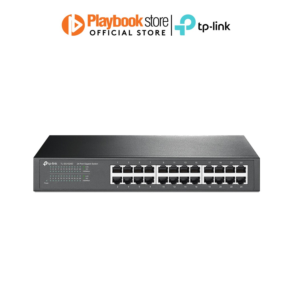 TP-Link Tl-Sg1024D 24-Port Gigabit Desktop/Rackmount Switch Network Hub ...