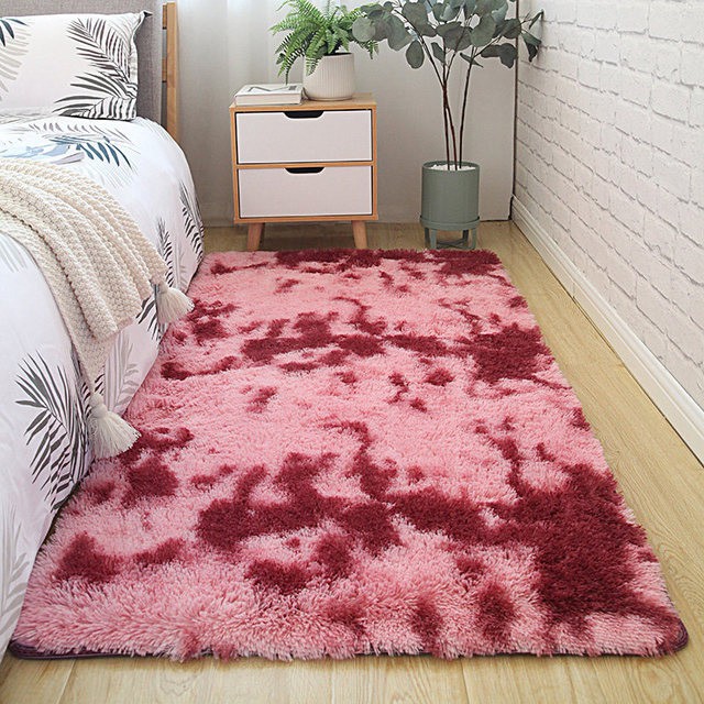 160x80cm Home Living Fluffy Rugs Shaggy Dining Room Floor Home Bedroom ...